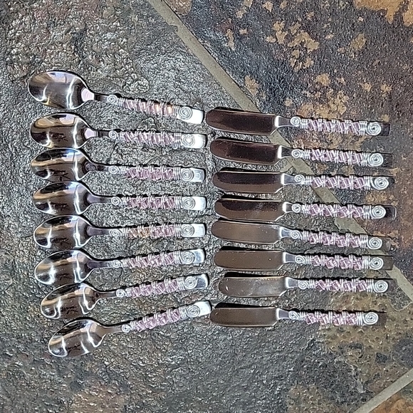 Source Unknown | Other | Blinged Unique Stainless Steel Spreaderspoon ...